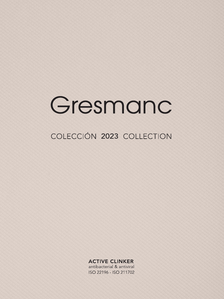 Catalogo Gresmanc Coleccion 2023 - Compressed | PDF | Extrusión | Materiales