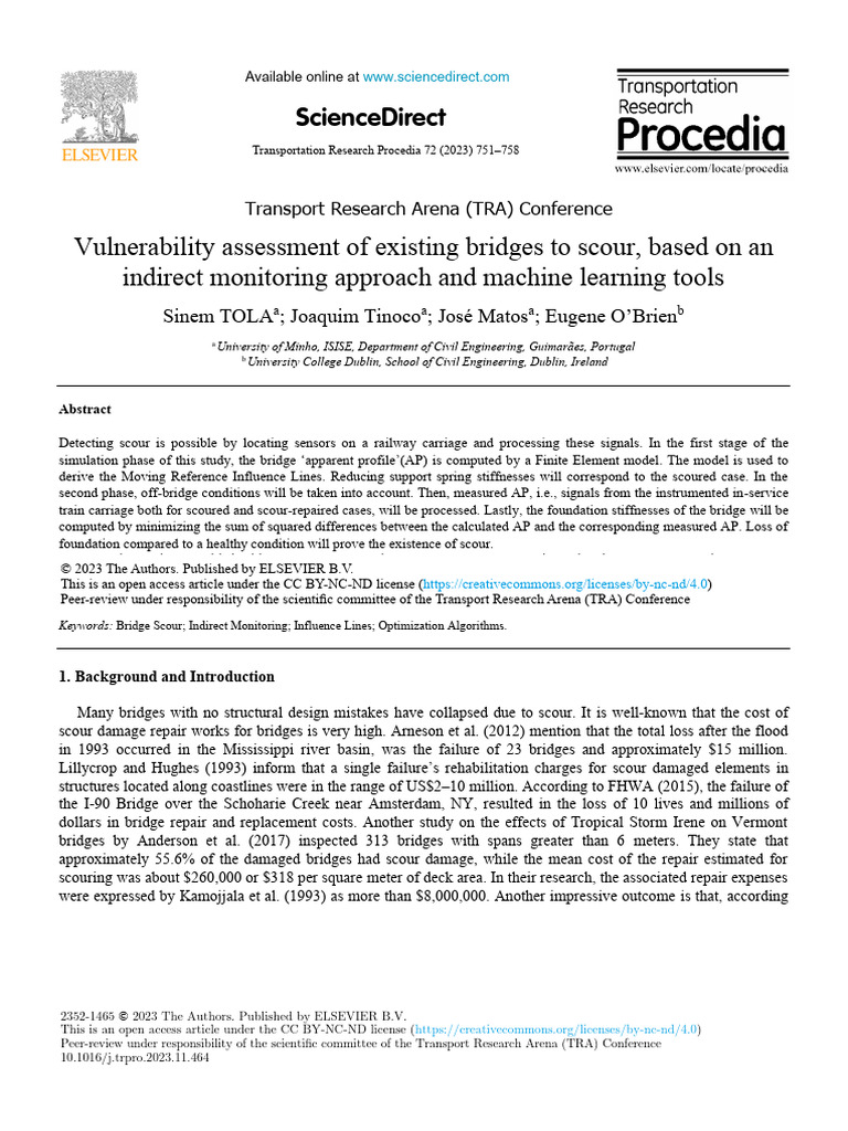Bridge Scour Detection Methods | PDF | Mathematical Optimization | Beam ...