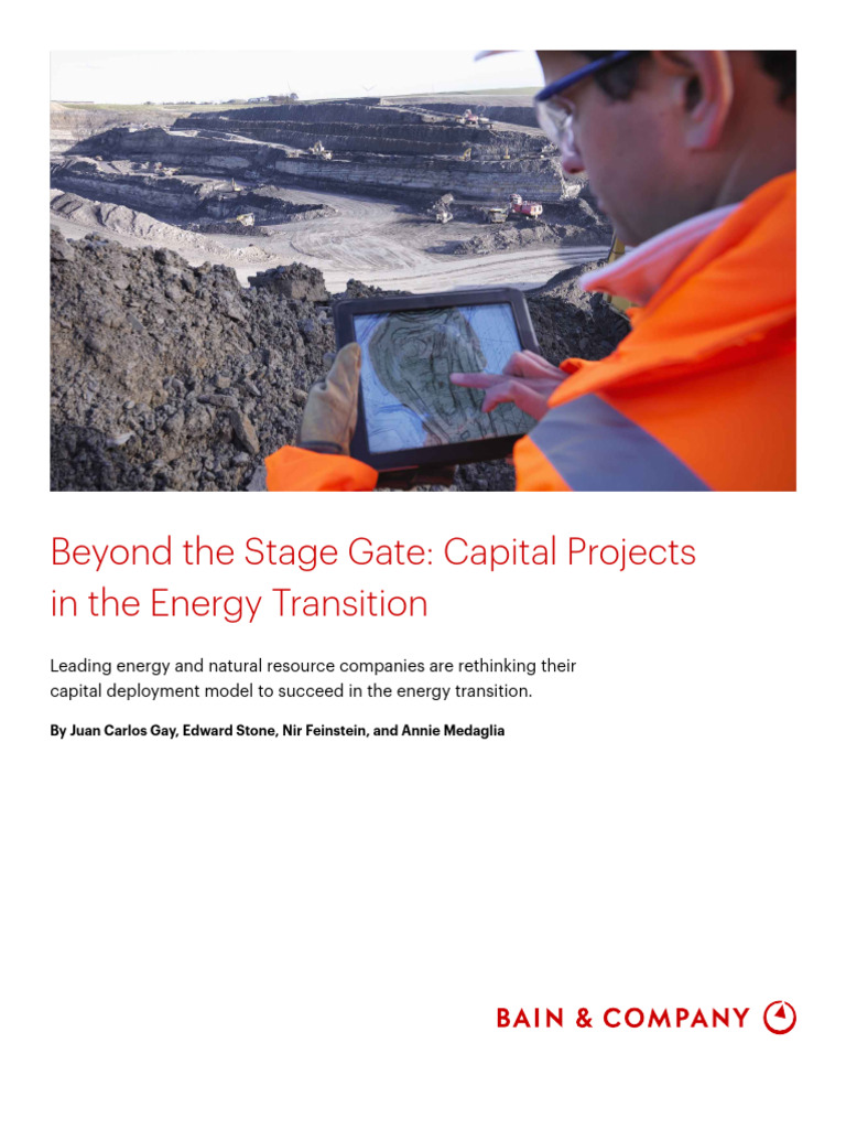 Bain Brief Beyond The Stage Gate Capital Projects in The Energy ...