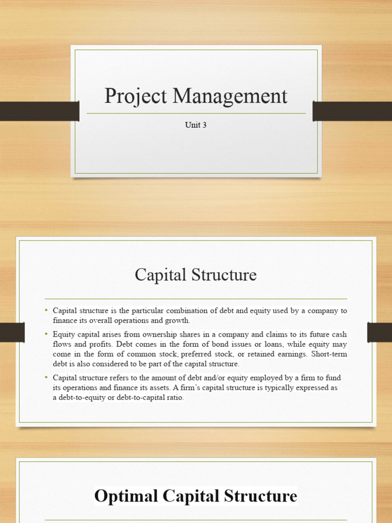 Project Management BBA | PDF | Capital Structure | Loans