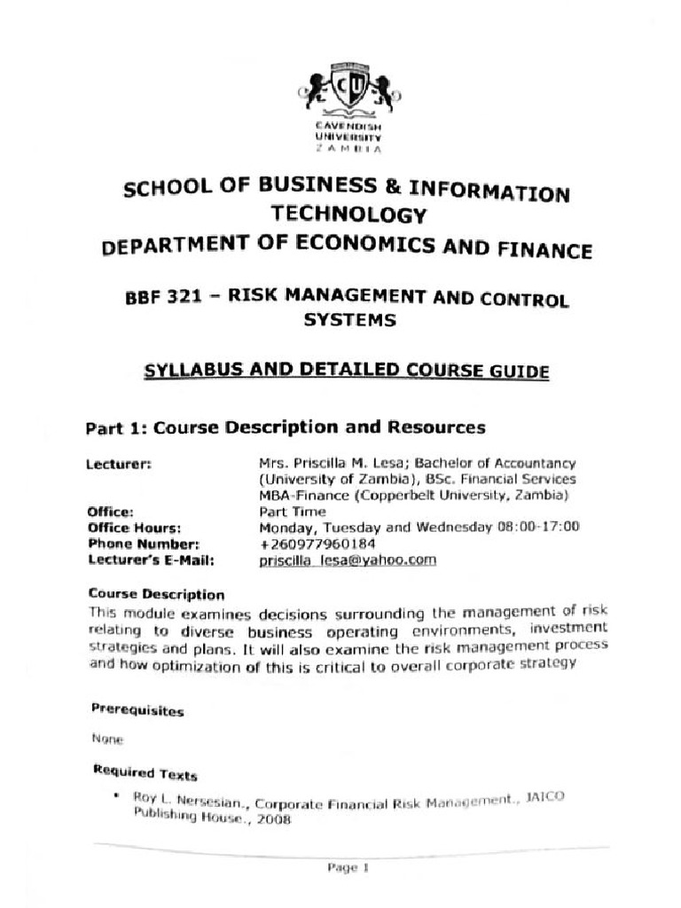 Module Descriptor | PDF Module Descriptor | PDF