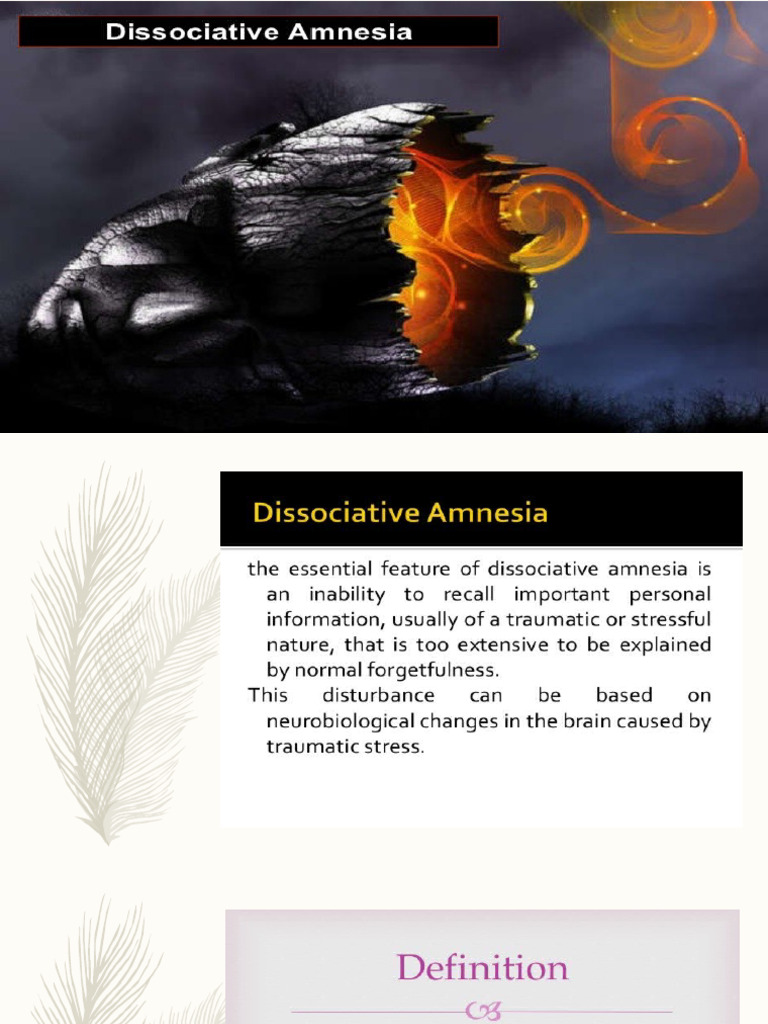 Dissociative Amnesia | PDF