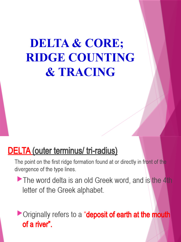Delta Core Location and Ridge Countingtracing | PDF