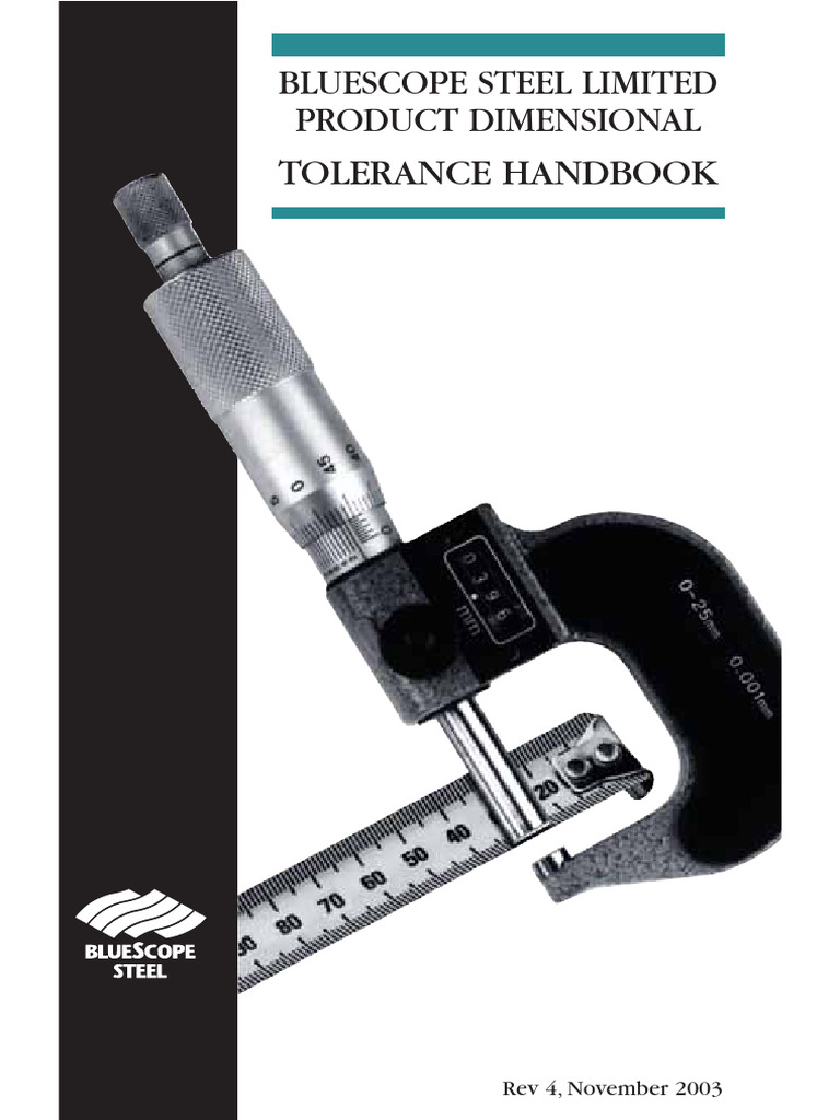 Bluescope Steel Limited Product Dimensional Tolerance Handbook | PDF ...