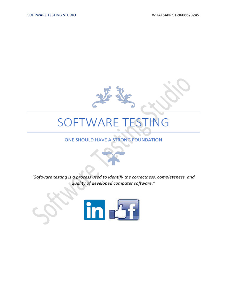 STS Learning - Software Testing | PDF | Information Technology ...