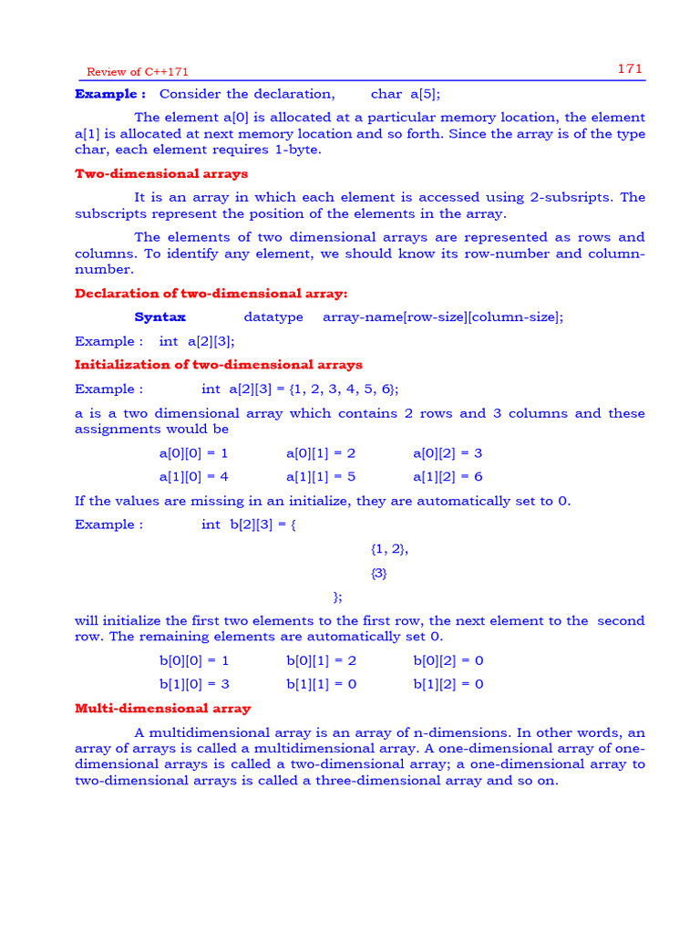 C++ Functions and Arrays Overview | PDF | Inheritance (Object Oriented ...