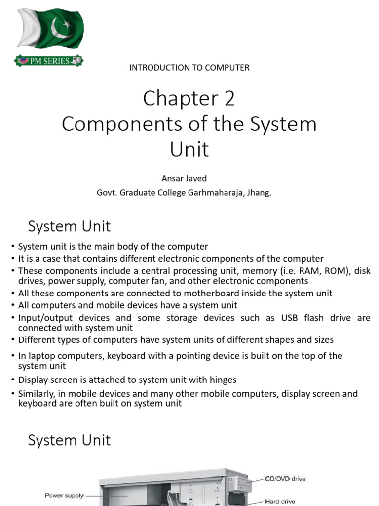 Ch-02 (Comp) - Components of The System Unit | PDF | Computer Data ...