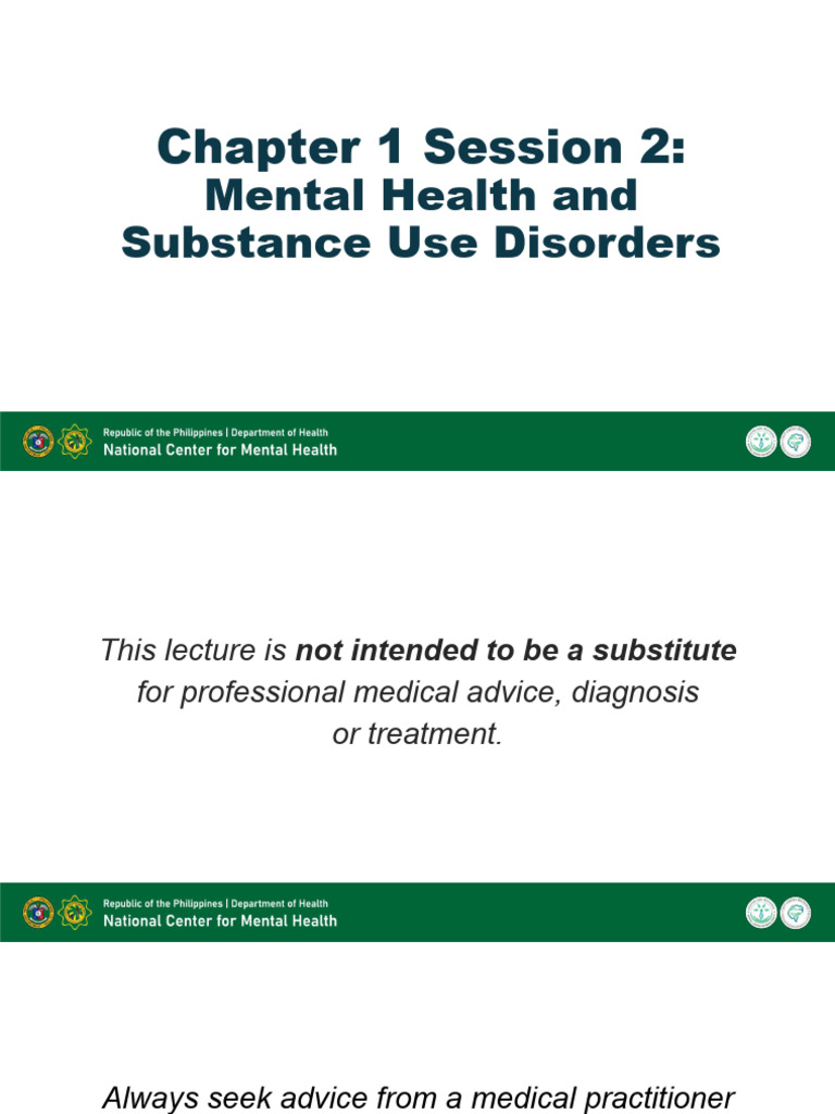 3 Mental Health and Substance Use Disorders | PDF | Mental Disorder ...