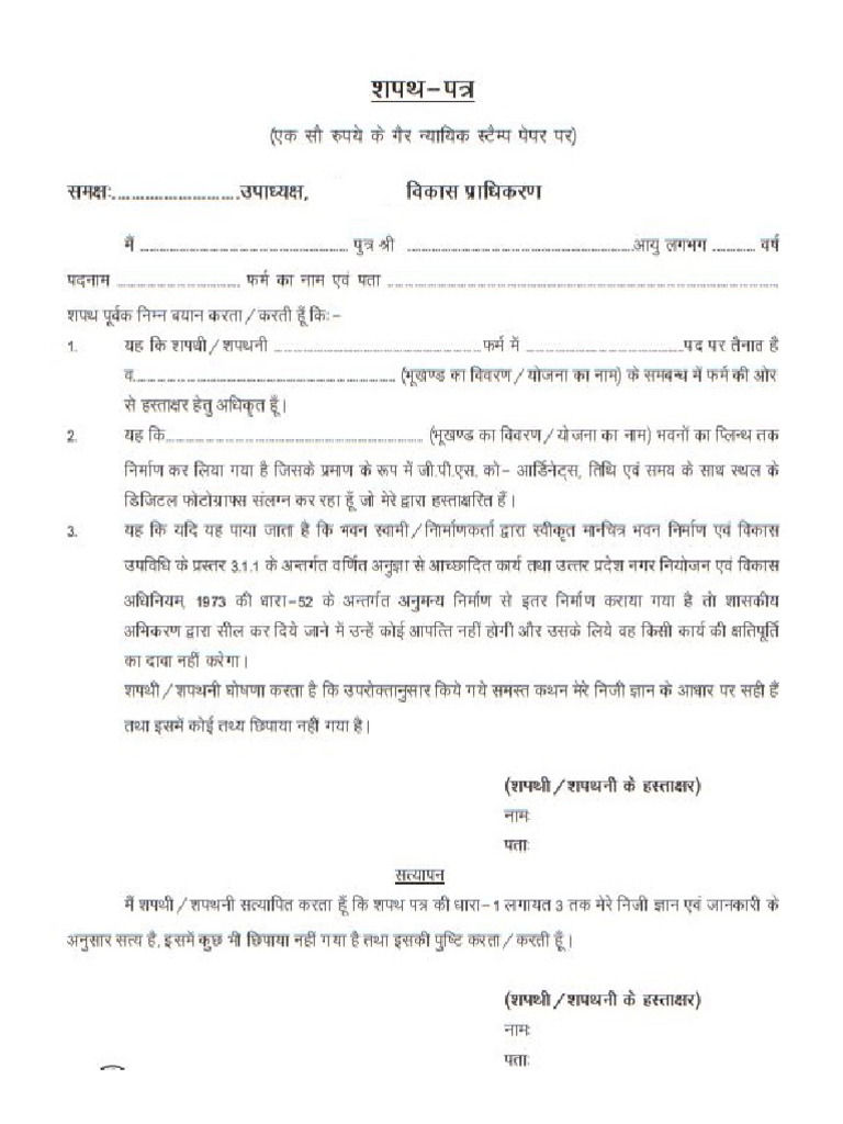 Plinth Affidavit | PDF