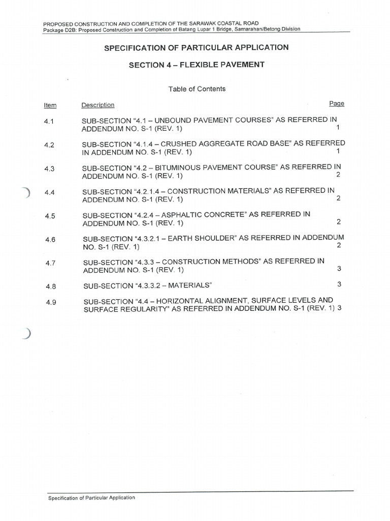 Section 4-Flexible Pavement | PDF