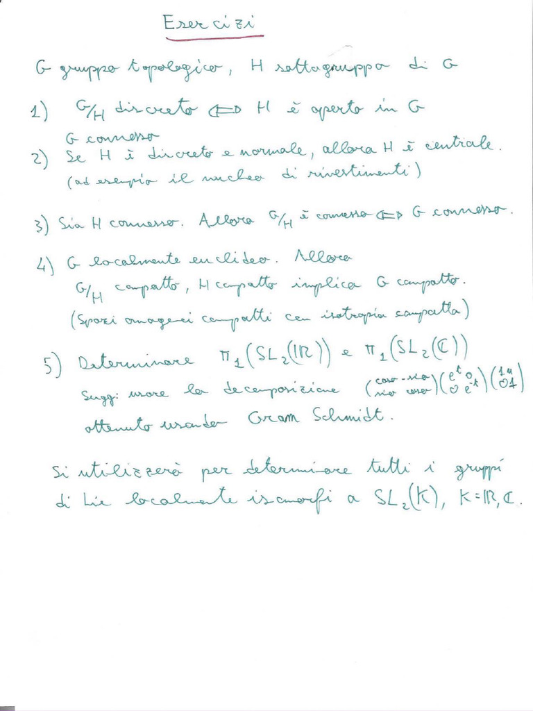 Geometria Differenziale - Note Iannuzzi | PDF
