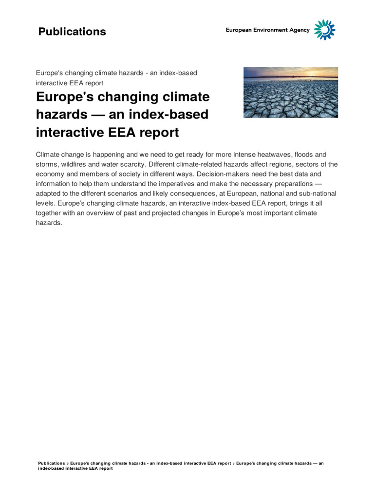 Climate Hazards Indices Nov 2021 | PDF | Natural Disasters | Extreme ...