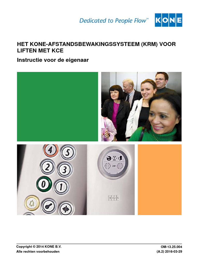 KONE KCE OM-13.25.004 - NL - A.2 - Main | PDF