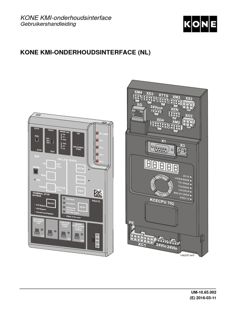 KONE KCE UM-10.65.002 - NL - E.1 - Main | PDF