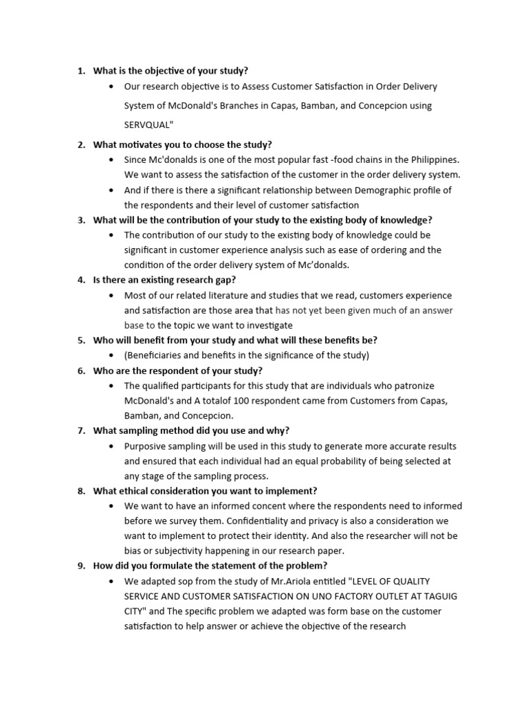 research defense | PDF | Methodology | Science