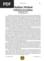 Power Lifting Matrix | PDF | Weight Training | Strength Training