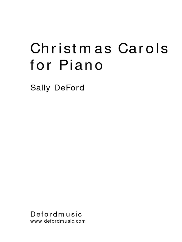 Christmas Carols For Piano | PDF