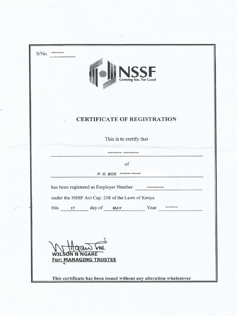 Nssf Pdf