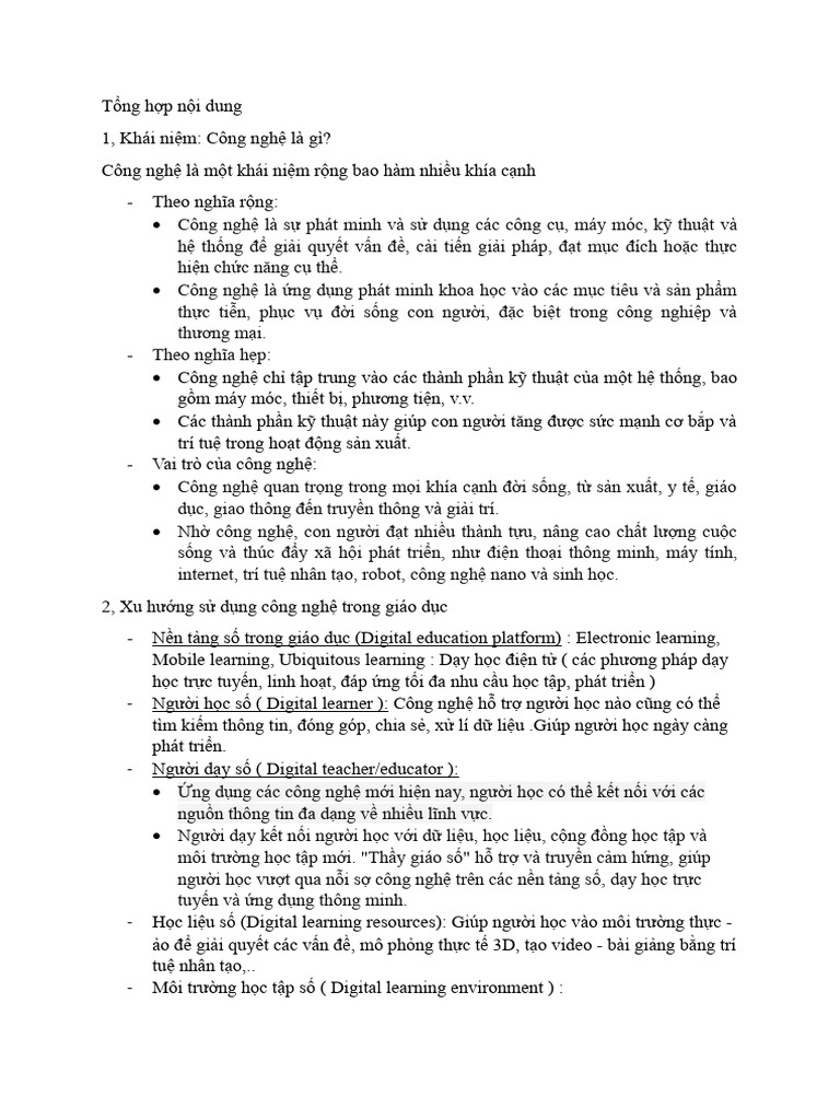 T NG H P N I Dung | PDF