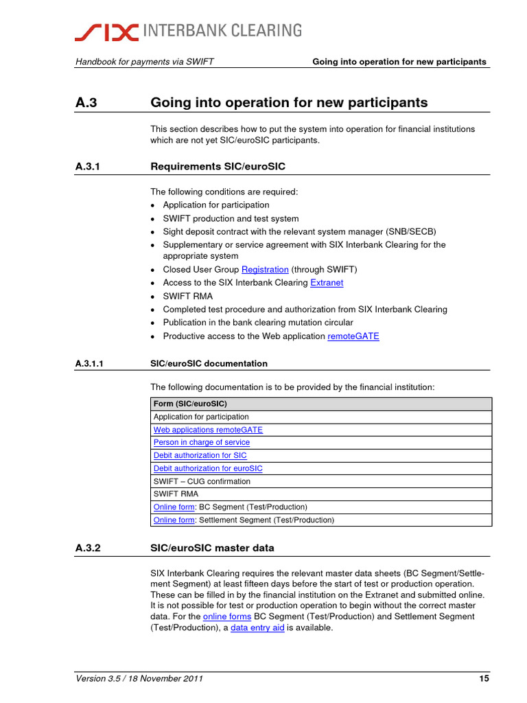 SWIFT Handbook Pages 15 | PDF