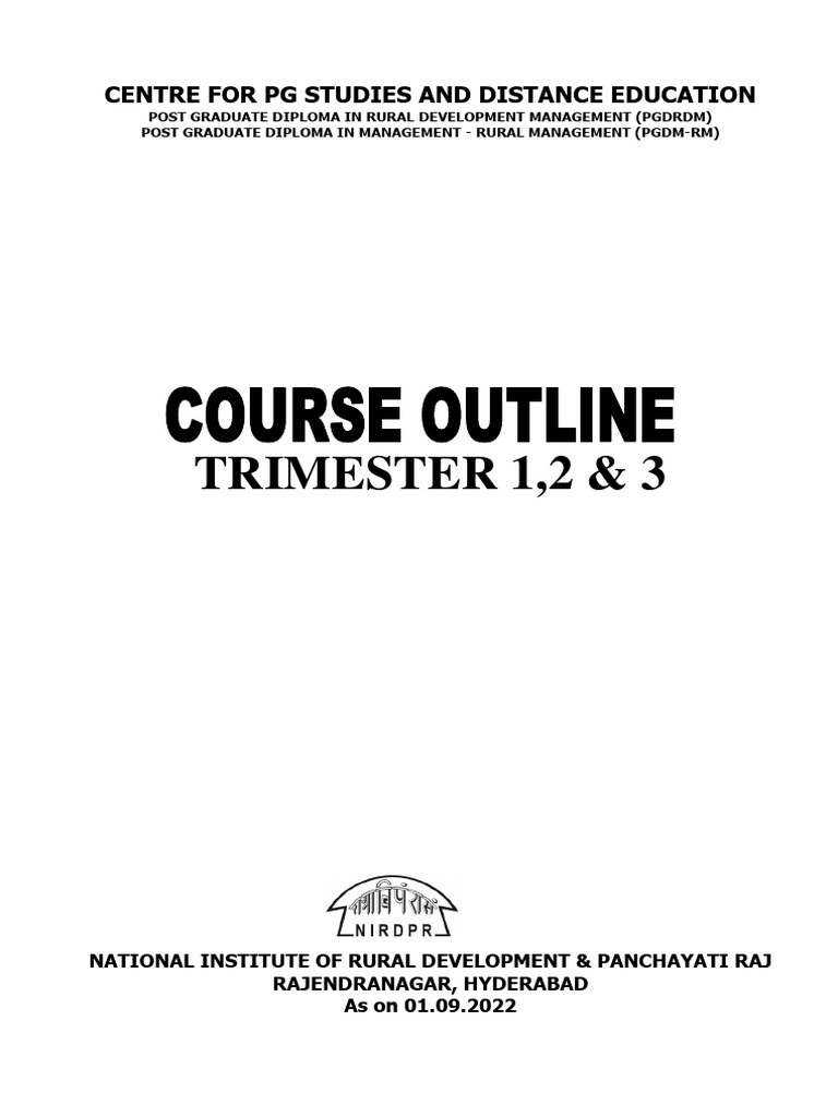 Course Outline | PDF | Saving | Community
