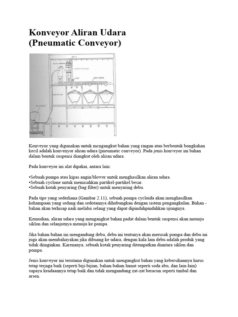 Konveyor Pneumatik: Panduan Praktis | PDF | Bisnis | Sains & Matematika