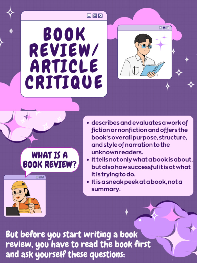 RW Book ReviewArticle Critique Literature Review | PDF | Evaluation | Books