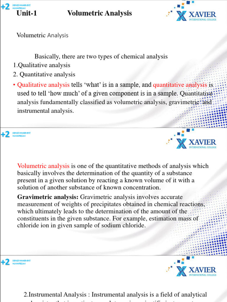 Volumetricchapterpart 1 | PDF | Analytical Chemistry | Mole (Unit)