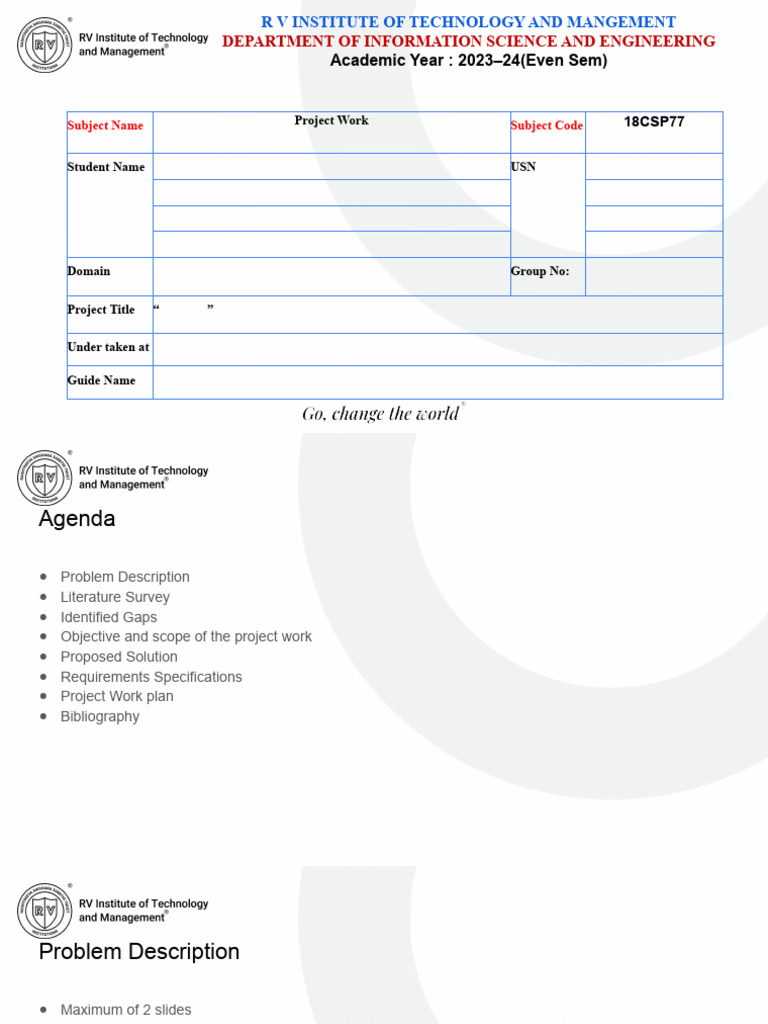 Mini Project Presentation Template | PDF | Citation | Bibliography
