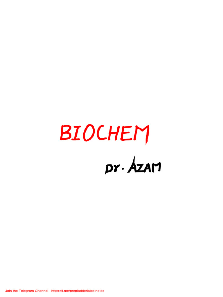 Azam Sir Biochem - Handwritten | PDF | Language Arts & Discipline ...
