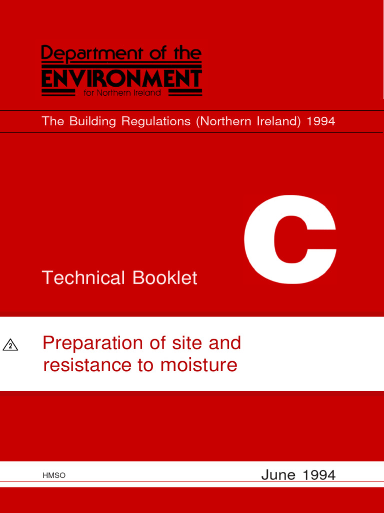 Technical Booklet C (1994) Resistance To Moisture | PDF | Roof | Wall
