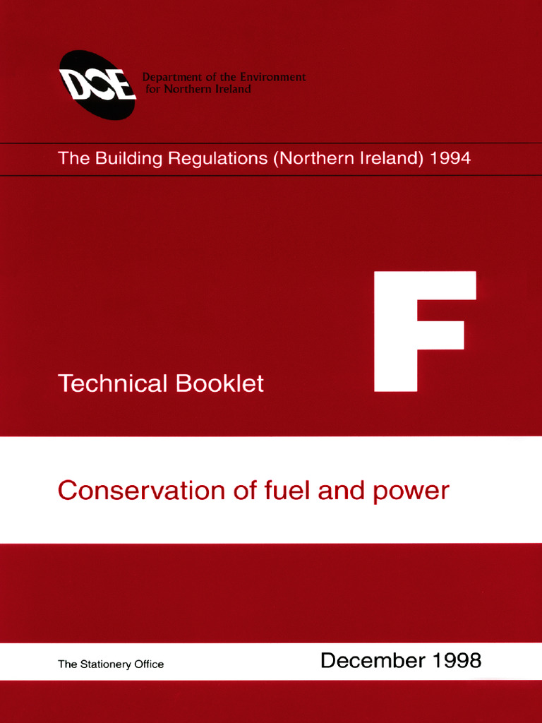 Technical Booklet F (1998) Conservation of Fuel and Power | PDF | Water Heating | Thermostat