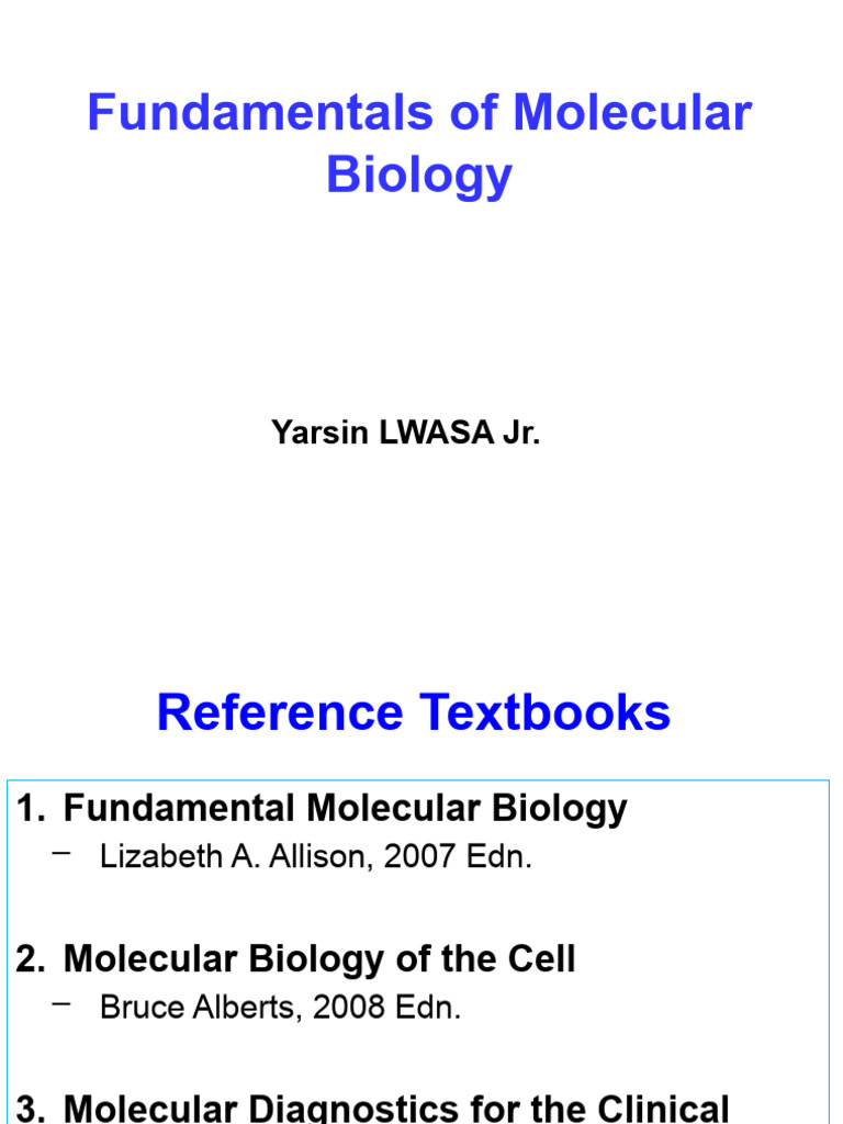 Lecture 3 Molecular biology BASICS | PDF | Nucleotides | Nucleic Acids