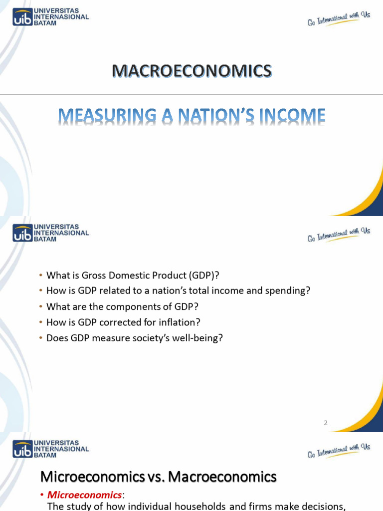 Meeting 8 - Measuring Nations Income | PDF | Gross Domestic Product ...