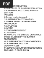 Bumper Production: Boon or Bane | PDF | Agriculture | Foods