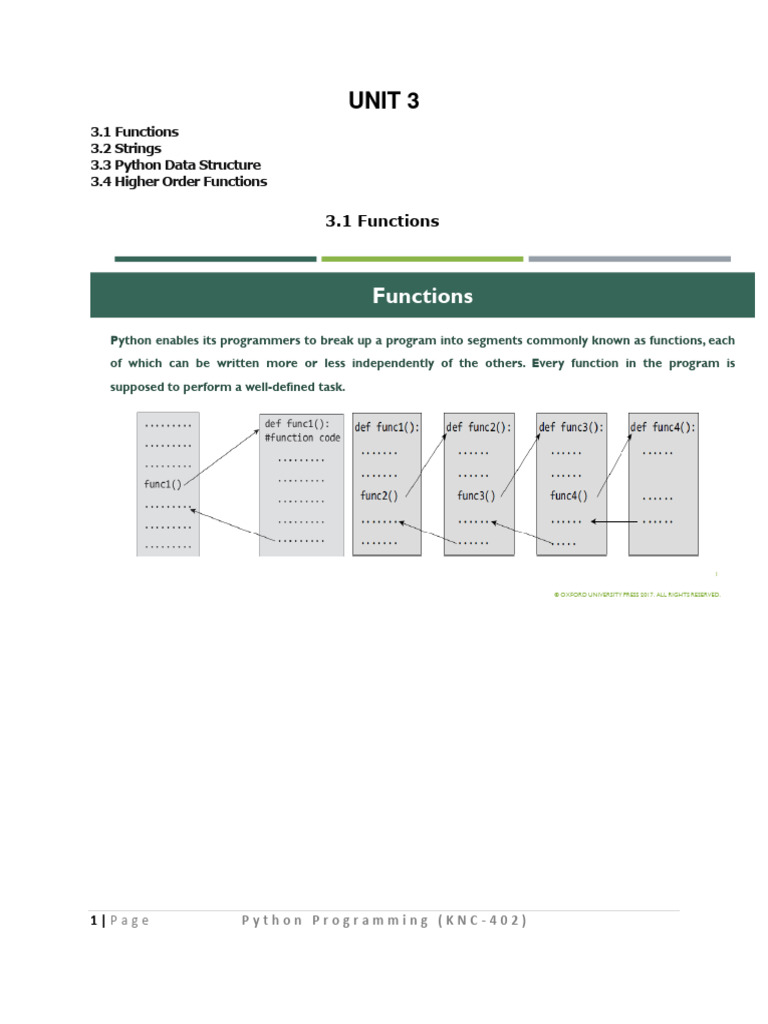 Unit 3 Pdf Parameter Computer Programming Anonymous Function 