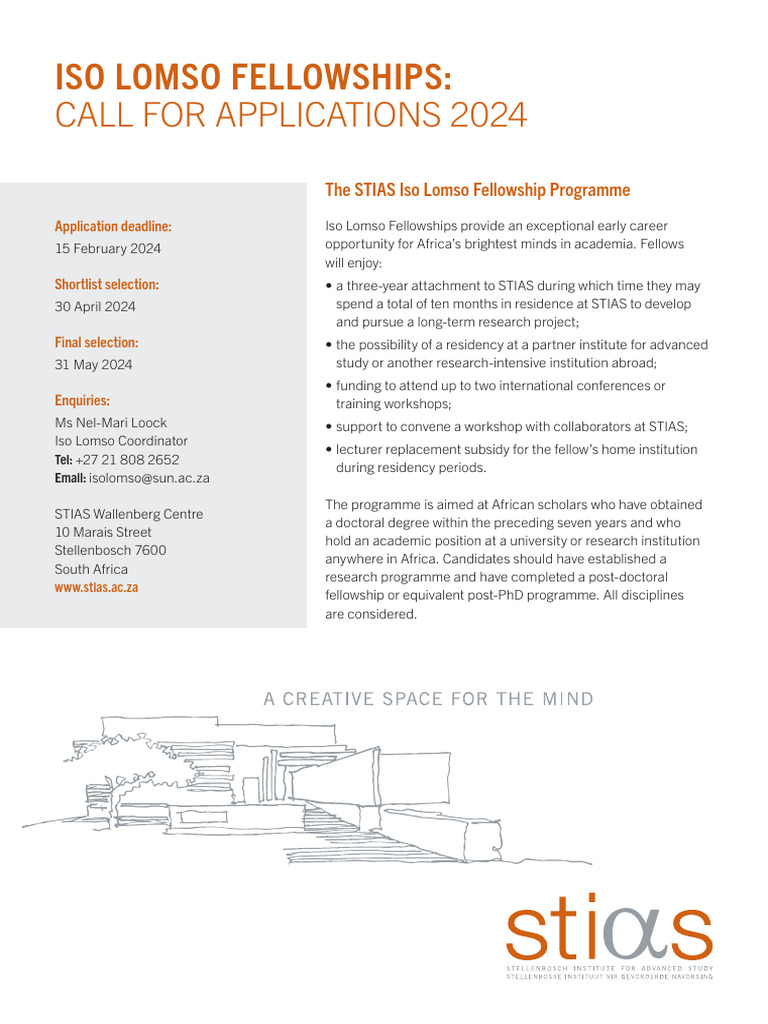 Iso Lomso Call For Applications 2024 - 1 | PDF | Interdisciplinarity