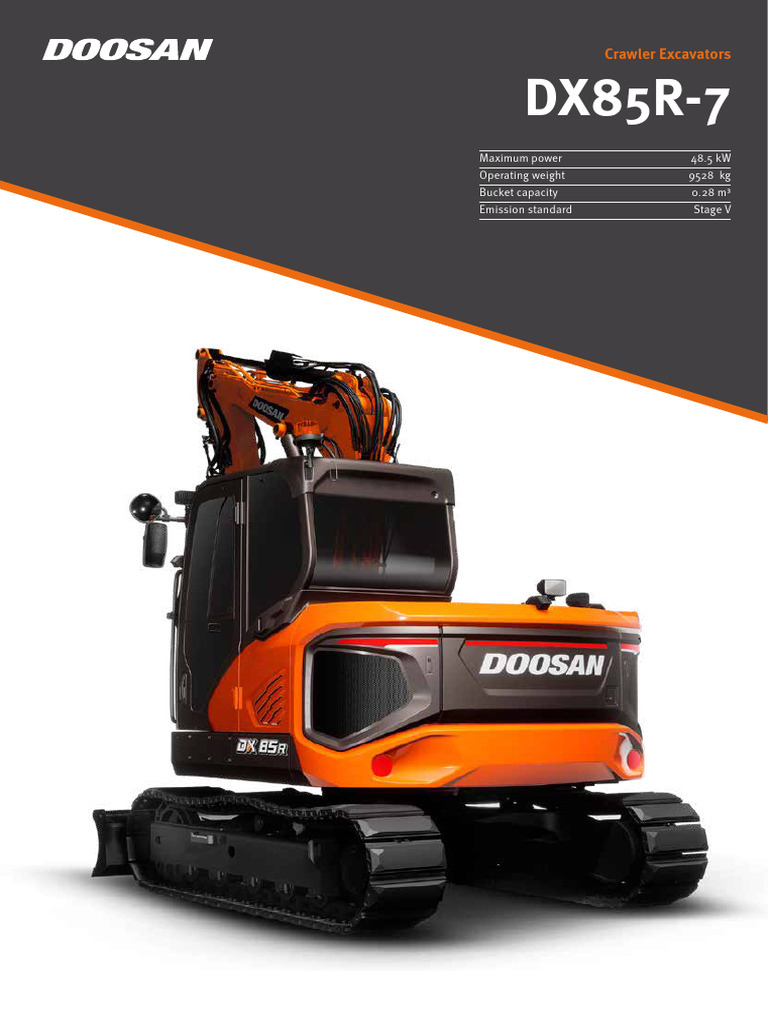 EN DX85R-7 Preliminary Brochure D4601160 07-2022 v2 | PDF | Diesel ...