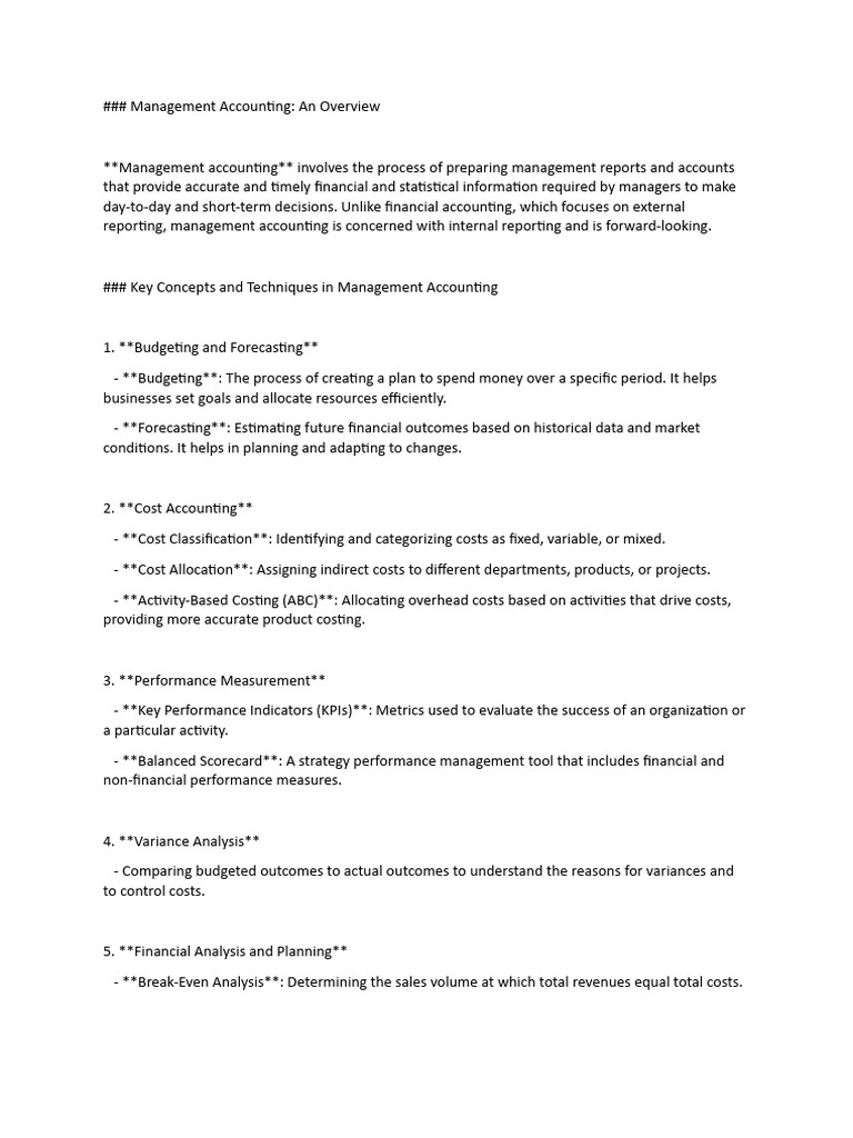 ABC MANAGEMENT Accounting | PDF | Management Accounting | Cost Accounting