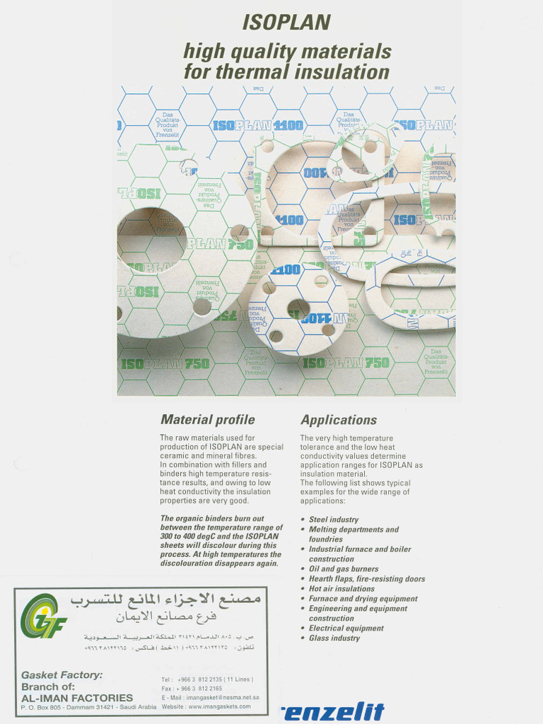 Isoplan 1100 | PDF | Thermal Insulation | Electrical Resistivity And ...