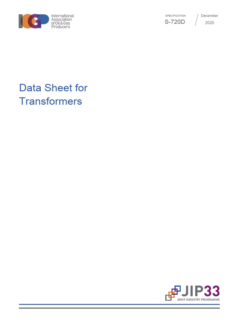 Data Sheet Transformers S 720Dv2020 12 | PDF | Transformer ...