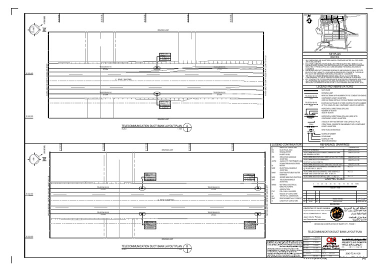Telecom Duct Bank Layout Plan | PDF
