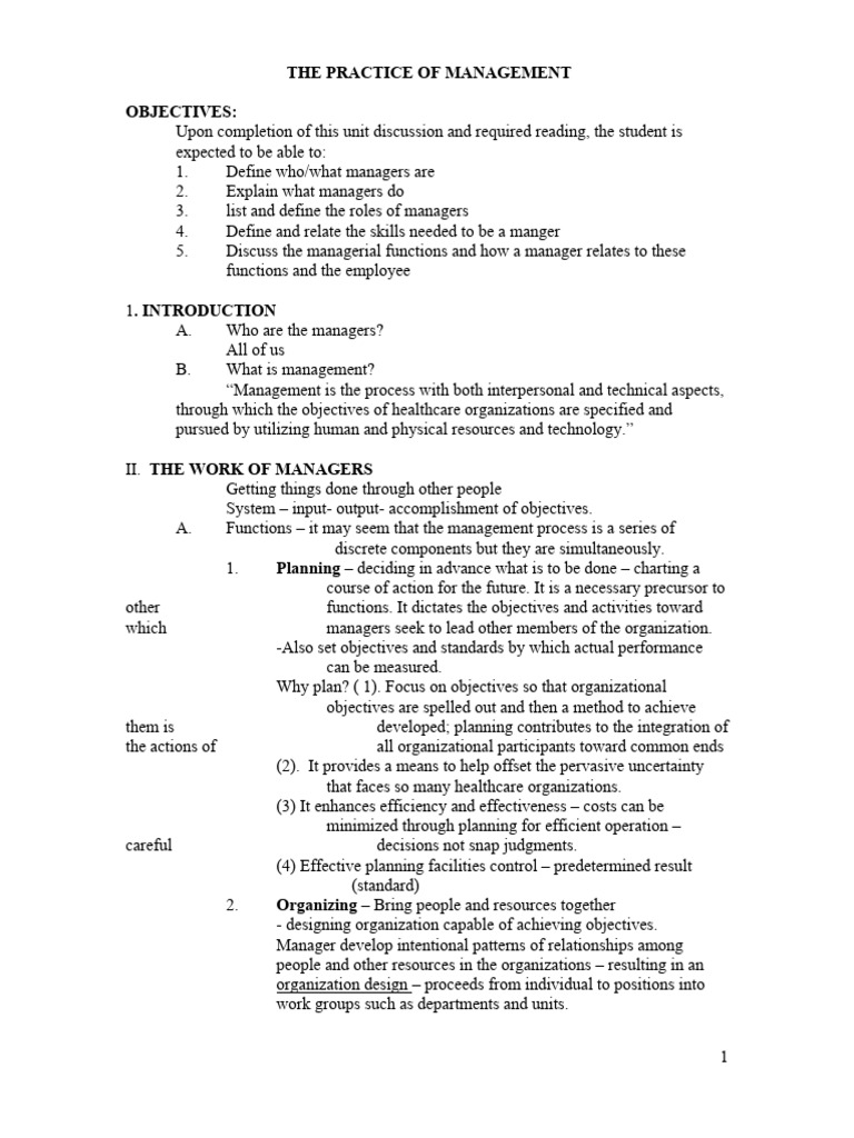 The Practice Of Management Pdf Leadership Justice