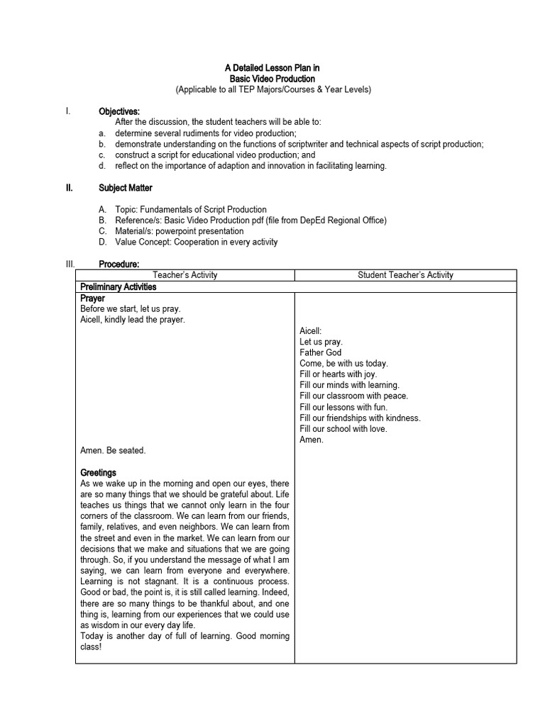 Fundamentals of Script Production | PDF | Learning | Teachers