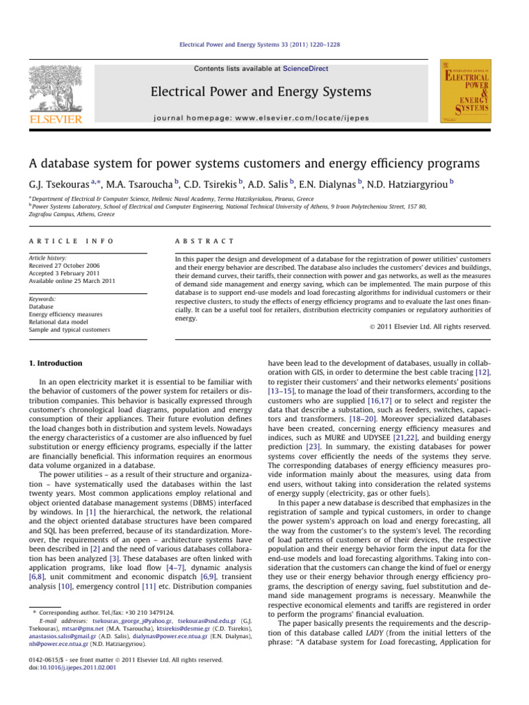 A-database-system-for-power-systems-customers-and-energy-efficiency-programs_2011_Tsekouras ...