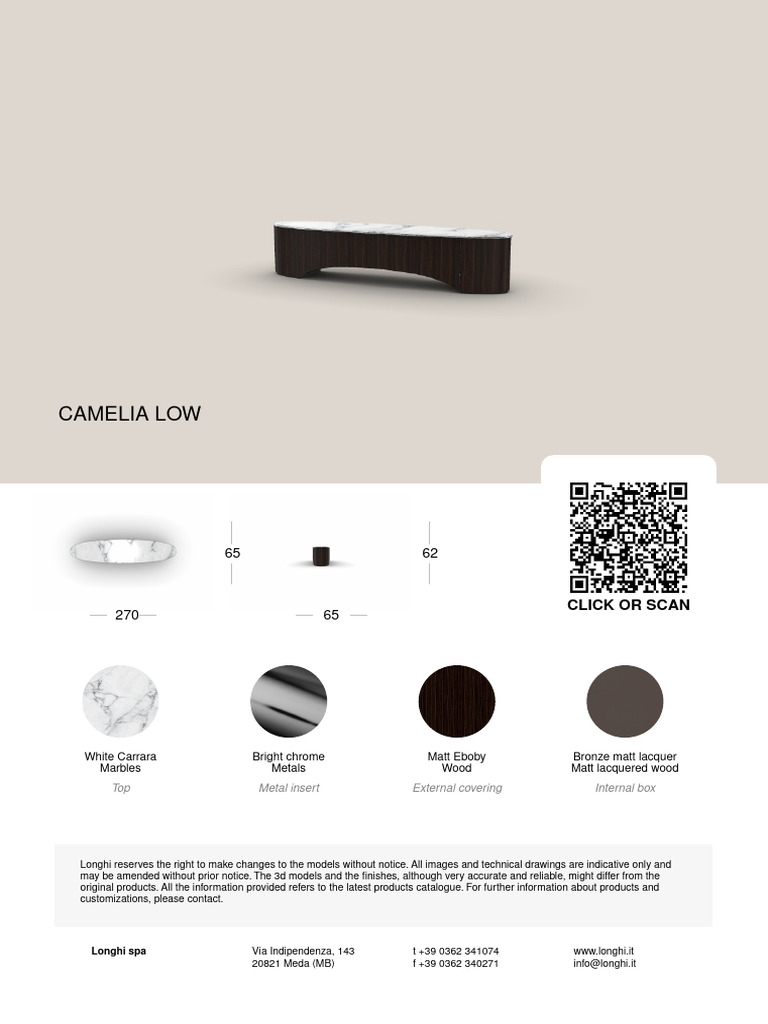Longhi - CAMELIA LOW - 00000000000000000000000 | PDF