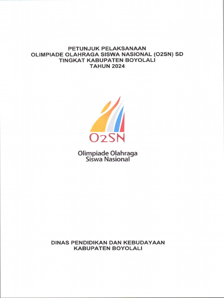 Juklak O2sn SD 2024 | PDF