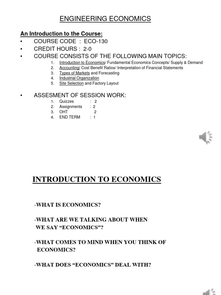 Engineering Economics - Lecture One | PDF | Economics | Consumption ... Engineering Economics - Lecture One | PDF | Economics | Consumption ...