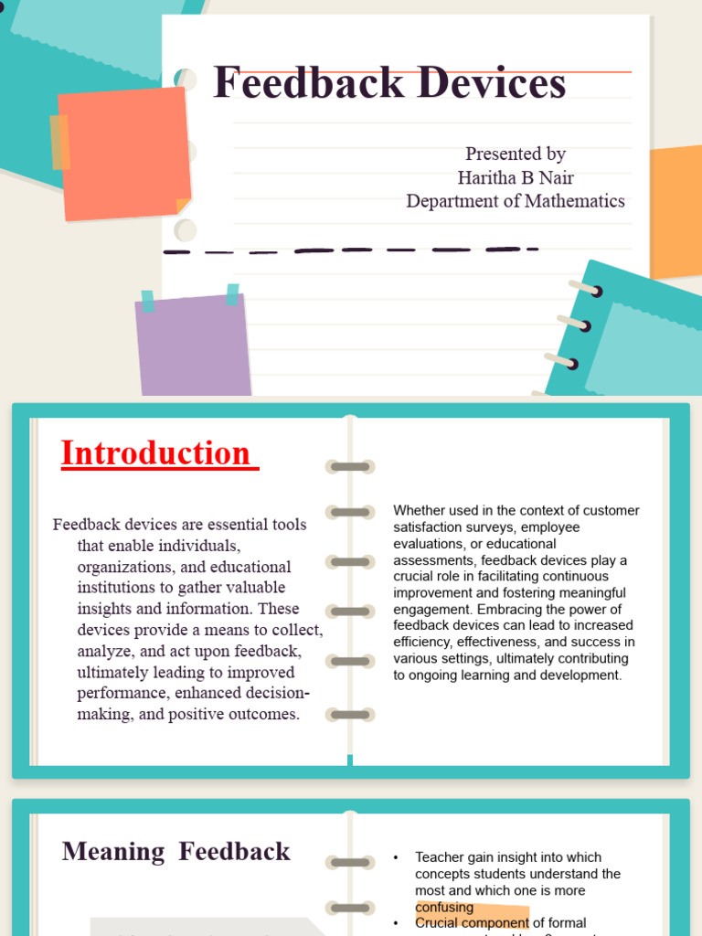 Feedback Devices | PDF | Learning | Social Psychology