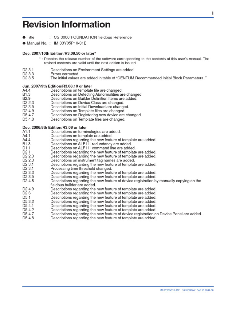 Revision Information: Dec. 2007/10th Edition/R3.08.50 or Later | PDF | Menu (Computing ...